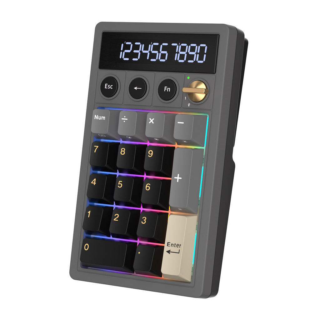 RK ROYAL KLUDGE M20 Numeric Keypad Calculator 2 In 1 With Toggle Knob ...
