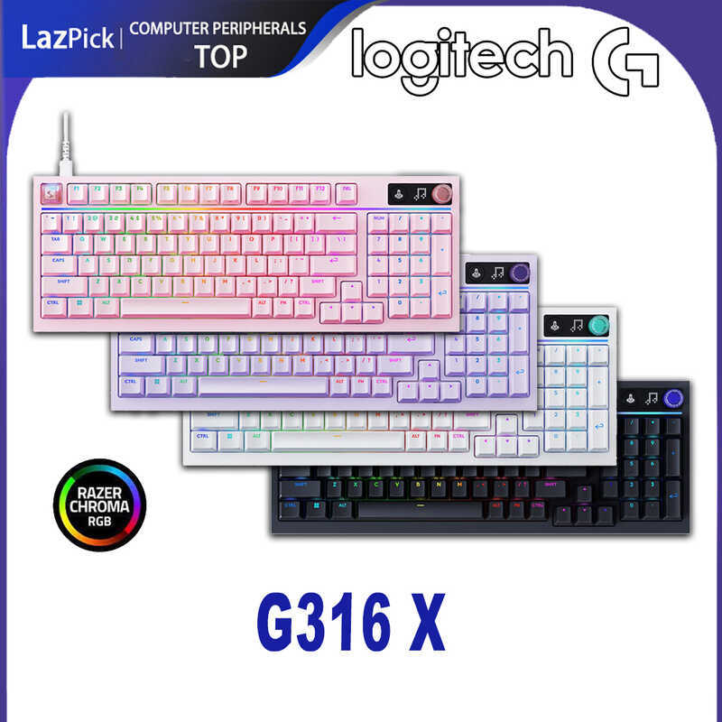 Logitech G316 X 8K Customized Mechanical Gaming Keyboard 98-Key Wired ...