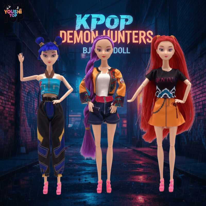 YOUSHI TOP Rumi Mira Zoey Demon Hunters BJD Doll Movable Joint Long ...