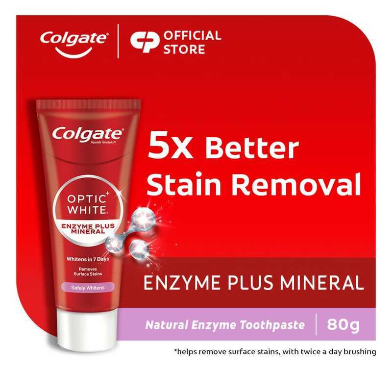 Colgate Optic White Whitening Toothpaste With Natural Enzyme 80G Latest ...