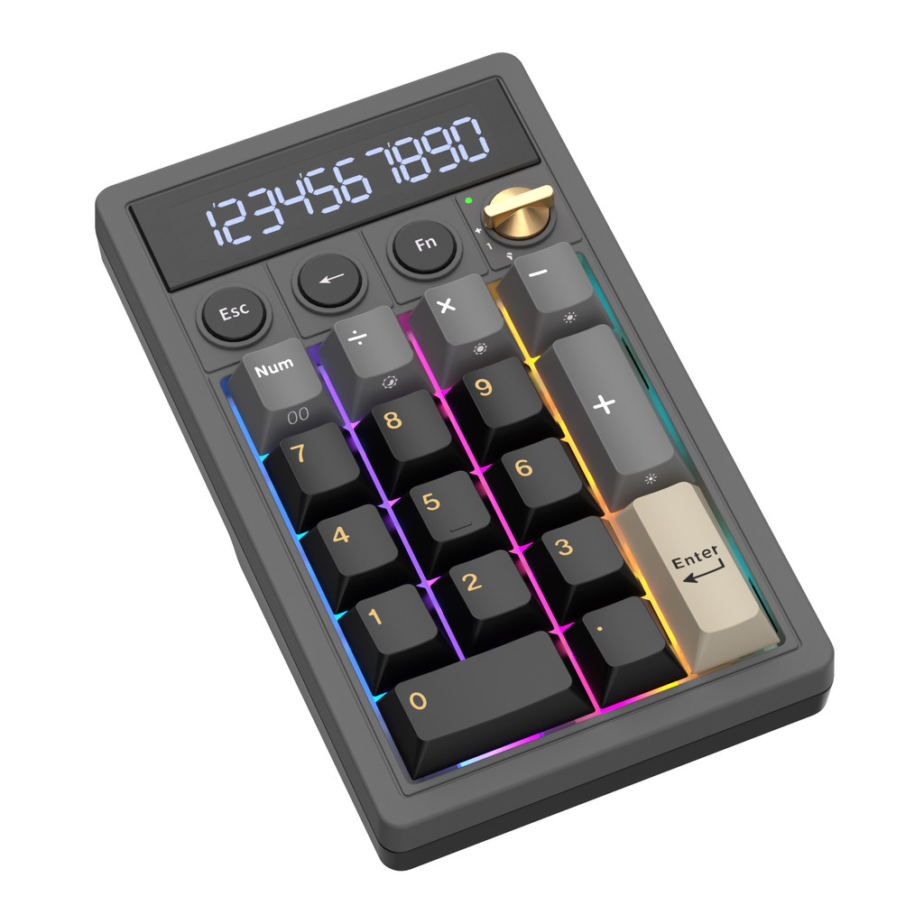 RK ROYAL KLUDGE M20 Numeric Keypad Calculator 2 In 1 With Toggle Knob ...
