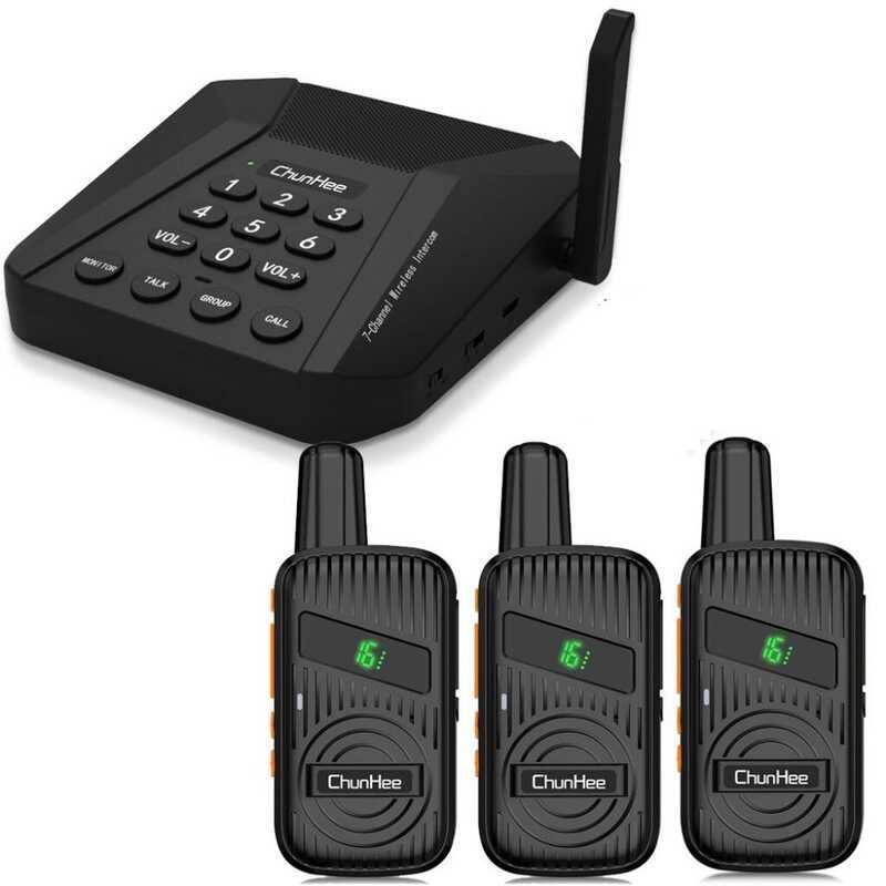 Chunhee Wireless Intercom System Intercom For The House- 4-Way & 2-Way ...