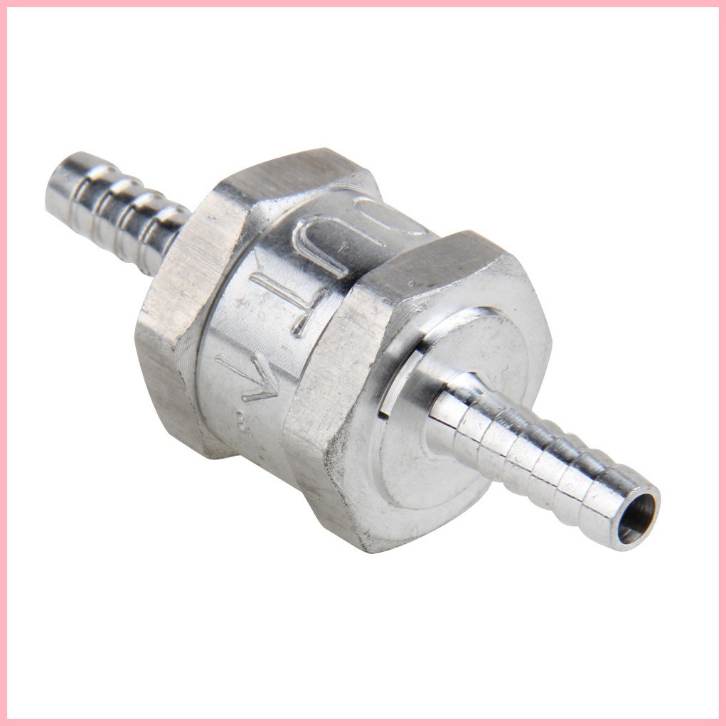 6mm 1/4\" Aluminium One Way Non Return Fuel Line Check Valve Petrol ...