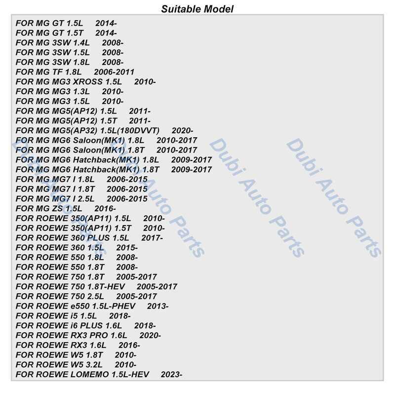 atinum Iridium Spark Plugs Pfr6y For MG GT ZS Mg3 Mg5 Mg6 Mg7 3Sw TF ...