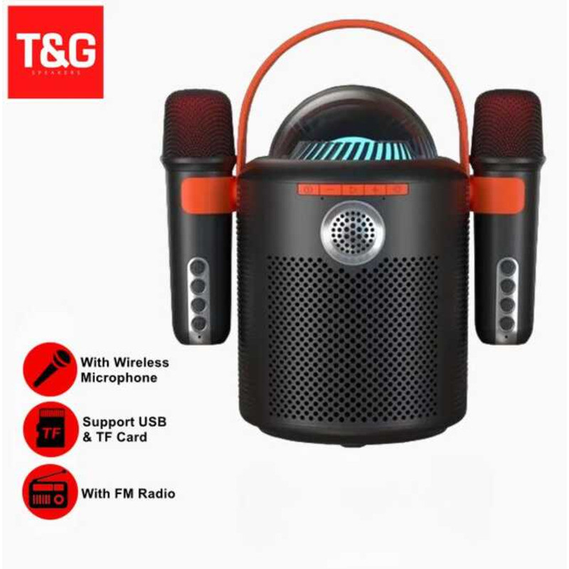 Y Family KTV Karaoke Stereo Portable Wireless Shocking Bass Sound RGB ...