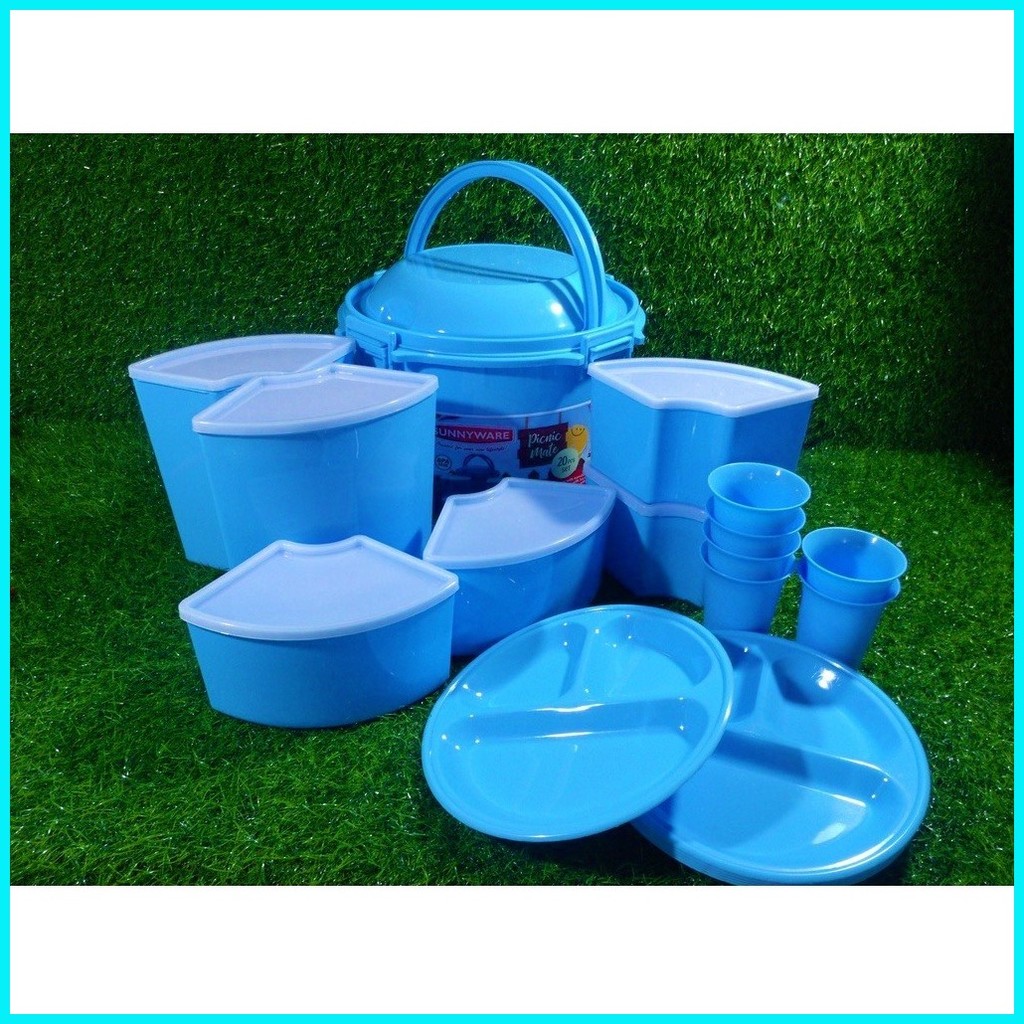 Sunnyware 20 in 1 Picnic Set with box 9822 (Choose Color) | Shopee ...