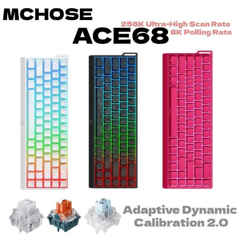MCHOSE ACE 68 Magnetic Switch Gaming Keyboard Hall Effect Rapid Trigger ...