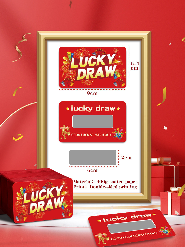 DIY Handmade Scratch Cards 2026 Lucky Blessing for Teacher Classroom ...