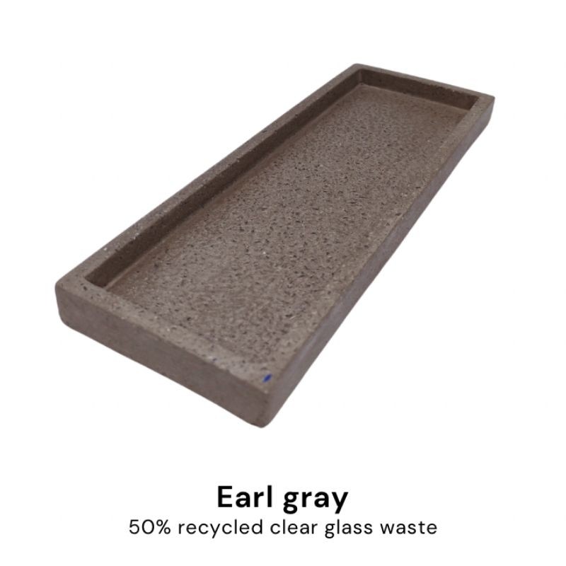 PICA Tray in Quad: Handmade concrete tray with recycled waste | Shopee ...