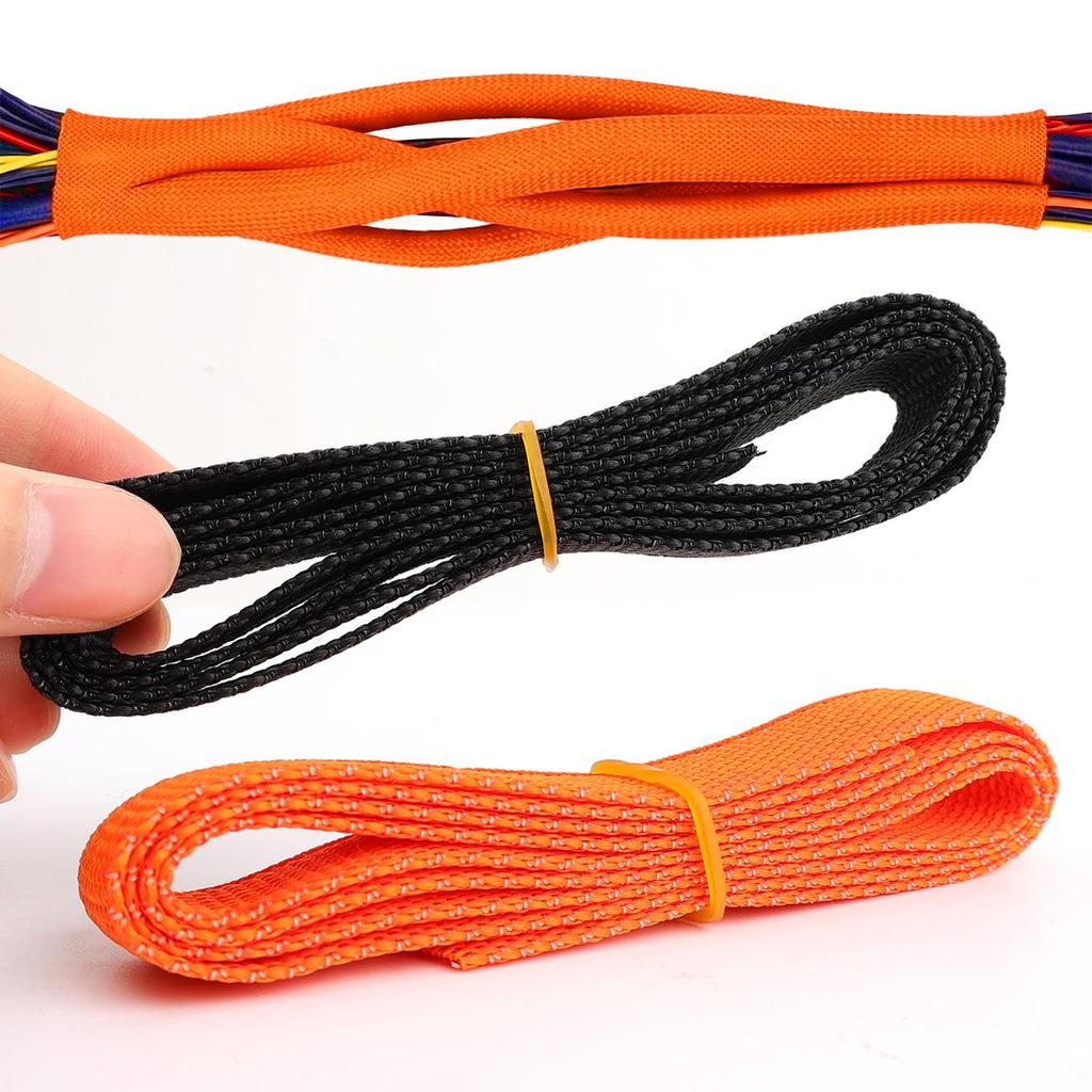 Braided Cable Sleeve Heat Shrink Tube 10mm Insulation Flam Retardant ...