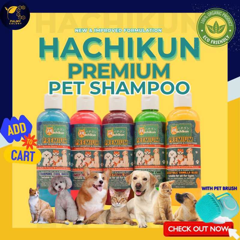 Hachikun Pet Shampoo & Conditioner Madre De Cacao Anti-Tick, Flea ...