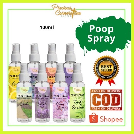 PCS Poop Spray 100ml Bathroom Freshener Odor Bad Smell Eliminator ...