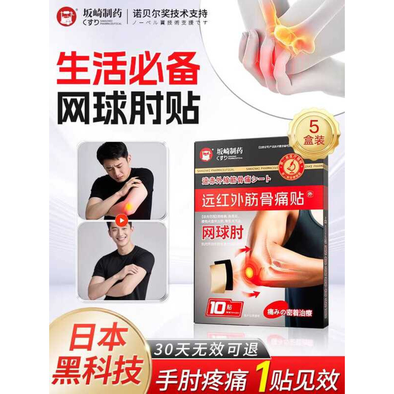 Japanese Nemesis Tennis Elbow Medical Plaster Guard Wrist Tenosynovitis ...