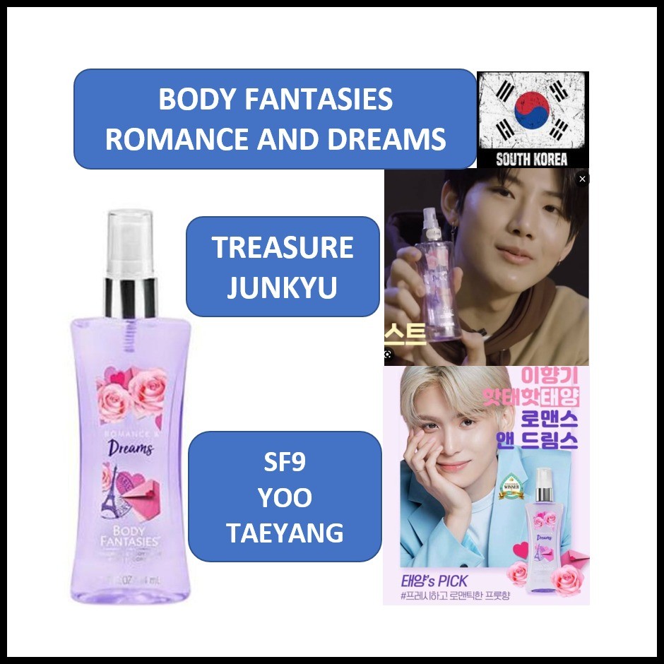 Body Fantasies Romance and Dreams 94ml Treasure Junkyu SF9 Yoo Taeyang ...