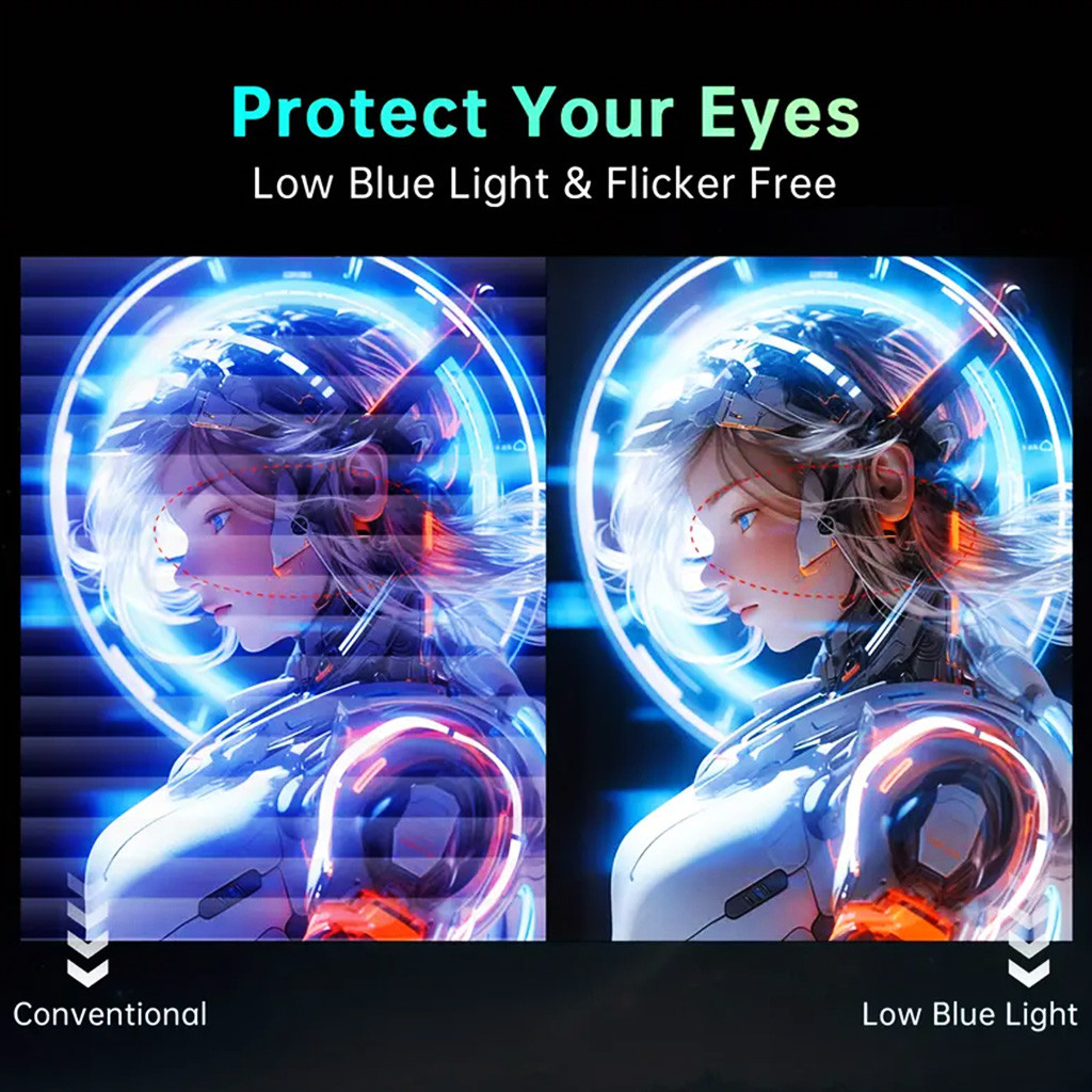 YGT 27 inch 2K Gaming Monitor 165Hz Fast IPS 1ms QHD 1440P Desktop ...