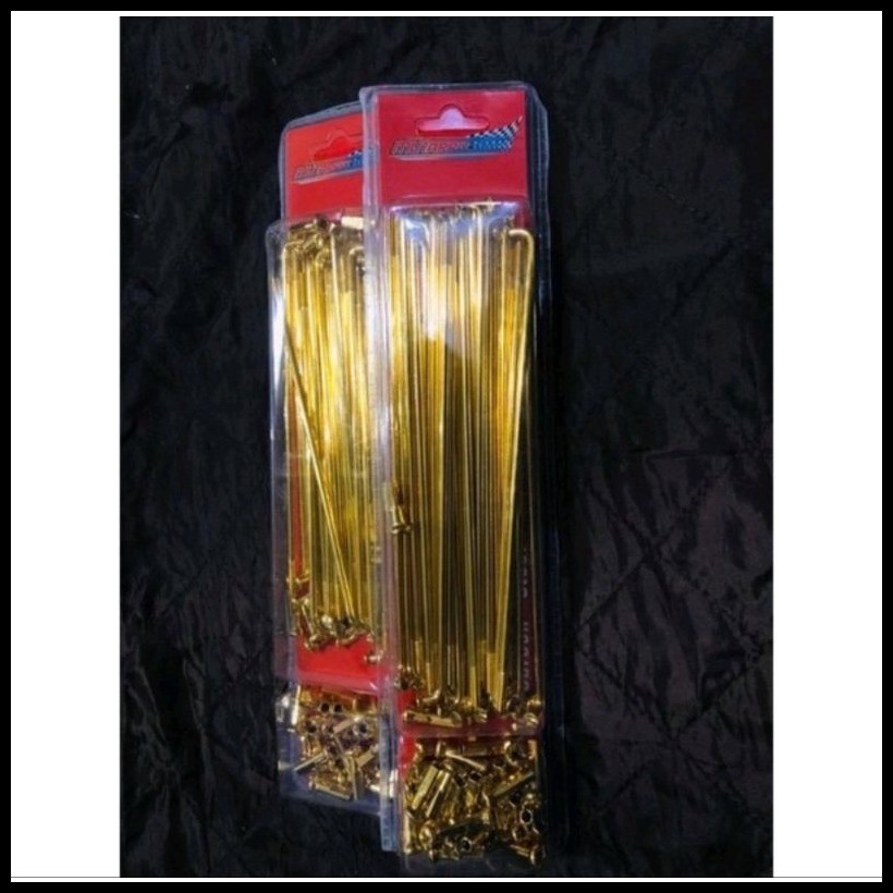 GOLD RIOS SPOKE SET 161/184 WAVE /XRM / RAIDER | Shopee Philippines
