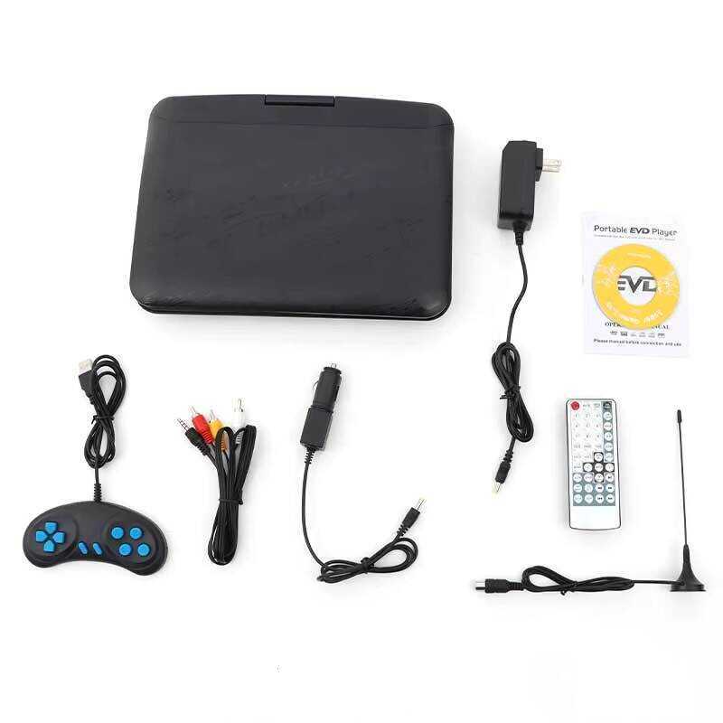 9 Inch Flip Screen Foldable Portable 4k Dvd Vcd Player with Game Handle ...