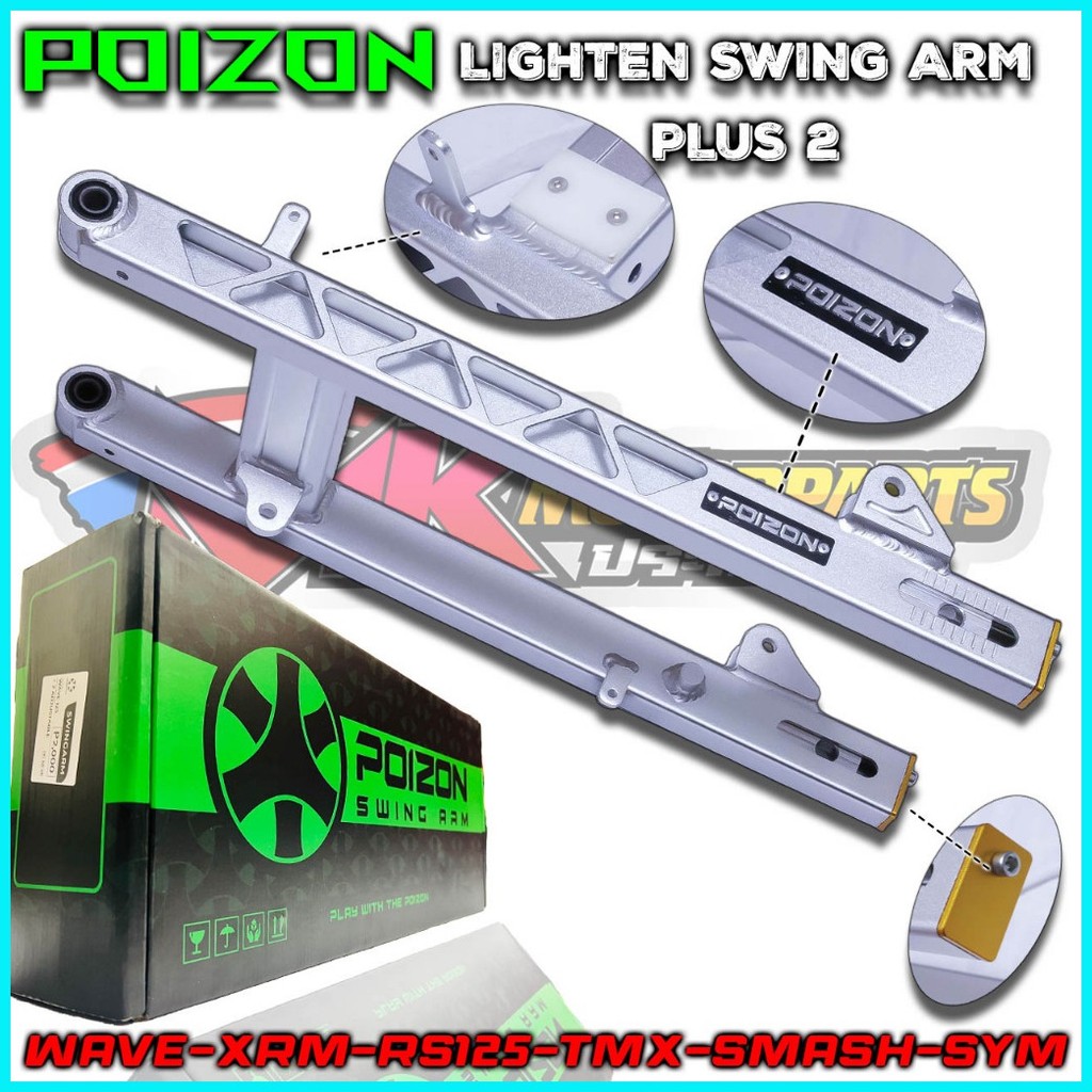 POIZON LIGHTEN SWING ARM PLUS 2 FOR WAVE XRM RS125 TMX SMASH | Shopee ...
