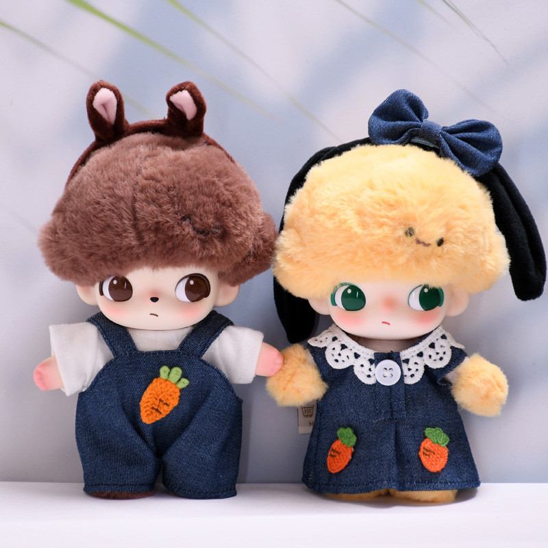 Suitable DIMOO Furry pendant clothes outfit 15-17cm doll Cowboy strap ...