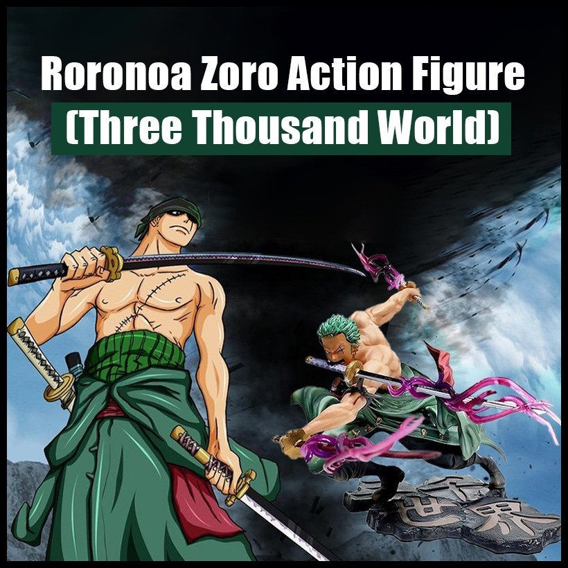 Roronoa Zoro Figures Roronoa Zoro Three Thousand World Statue Doll ...
