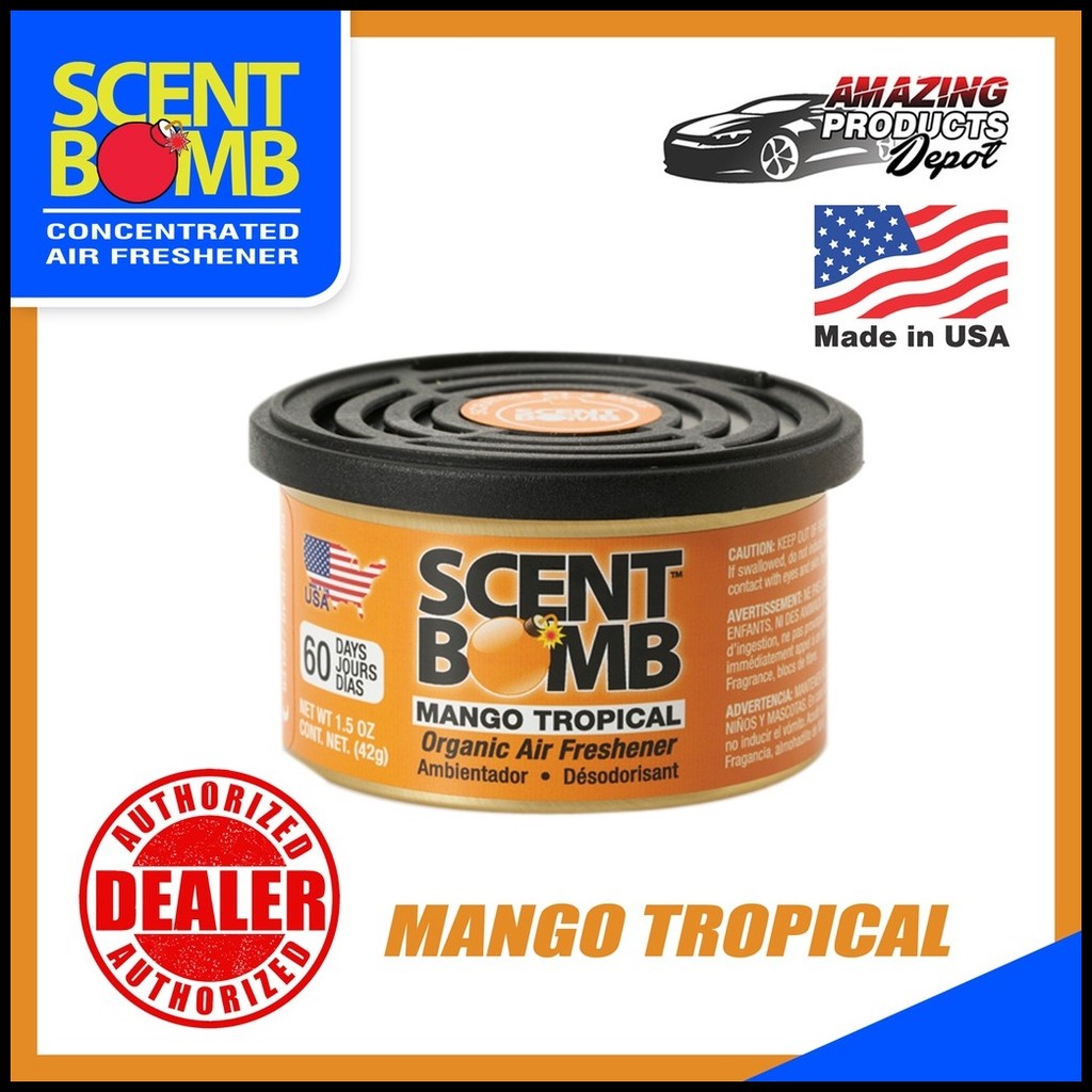 Scent Bomb Organic Can Car Air Freshener | Shopee Philippines