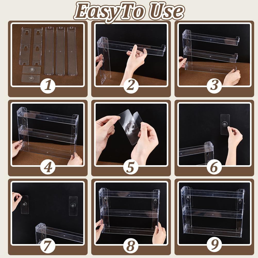 Makeup Organizer Wall Mounted Punch-free 3 Layers Acrylic Shelf ...