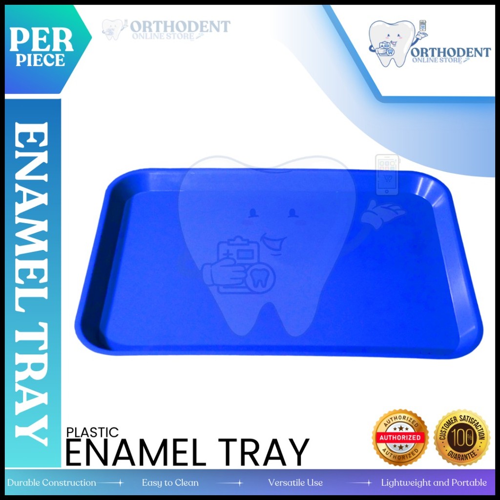 Plastic Enamel Tray for Dental Students: Large, Flat Instrument Tray ...