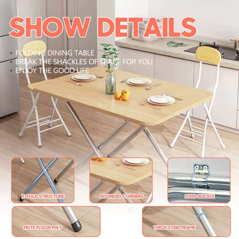 Home folding table student reading table outdoor dining table dormitory ...