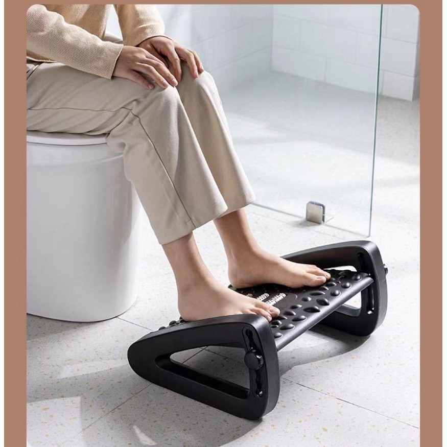 [In Stock] 6-Level Height Adjustable Ergonomic Footstool, Under Desk ...