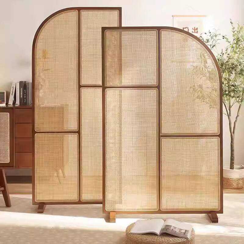 Japanese Solid Wood Rattan Combination Small Apartment Living Room ...