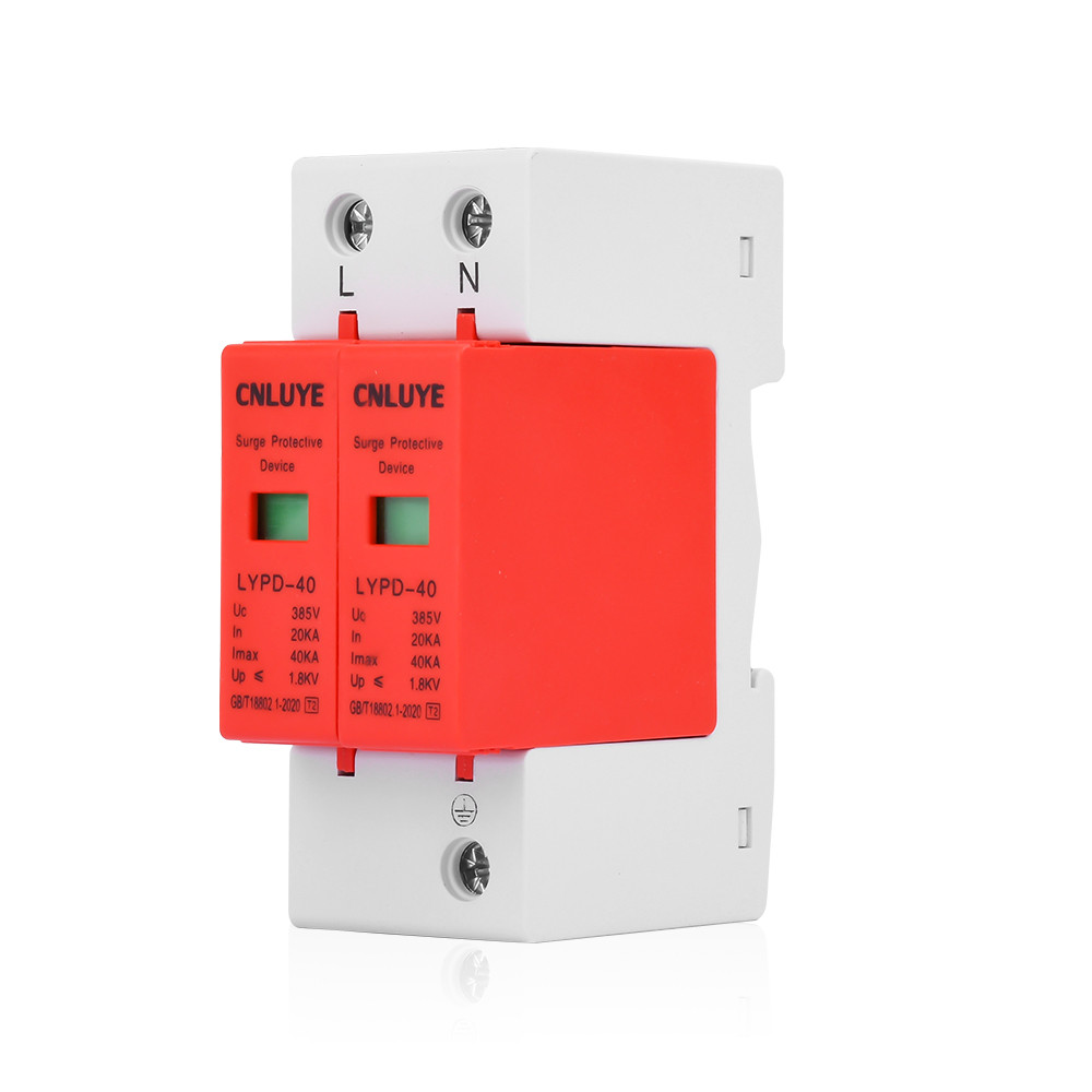 OP SPD 2P lightning Protection DC385V 40KA Surge Protector for AC/DC ...