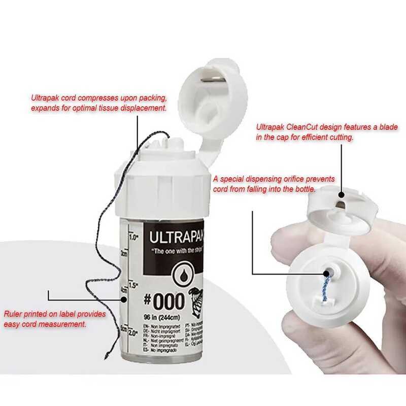 Original Ultrapak Gingival Retraction Cord Multi-Sizes Disposable ...