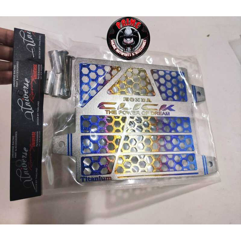 Honda Click 150I & 125I Titanium Radiator Cover/ Honda Click V1 And V2 ...