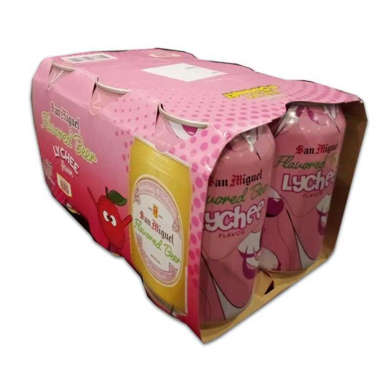 San Miguel Flavored Beer Lychee Can 330Ml X 6 [Expiry On August 24 ...