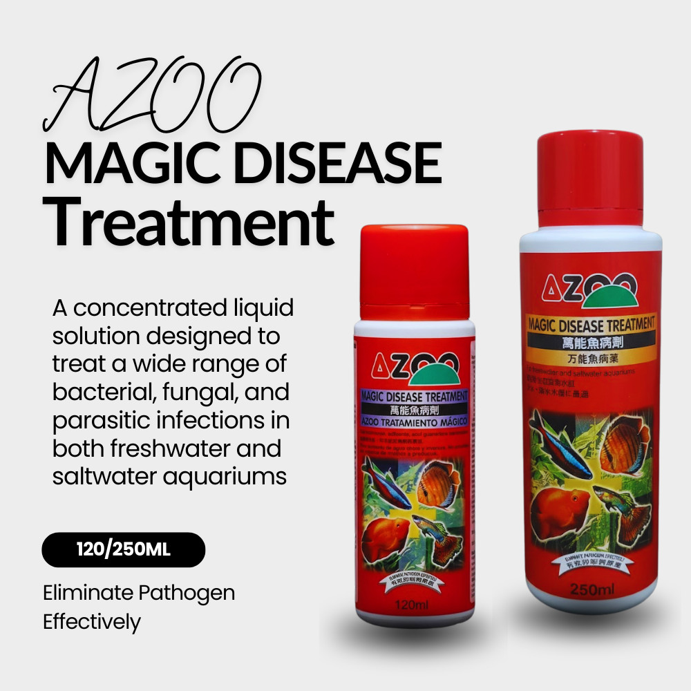 AZOO Magic Disease Treatment 120ML-250ML Fish Medication -Fin Rot ...