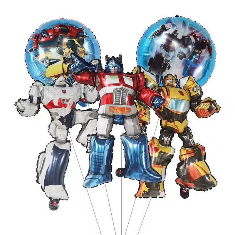 Transformers Theme Optimus Balloons Prime Hornet Air Globos Boys ...