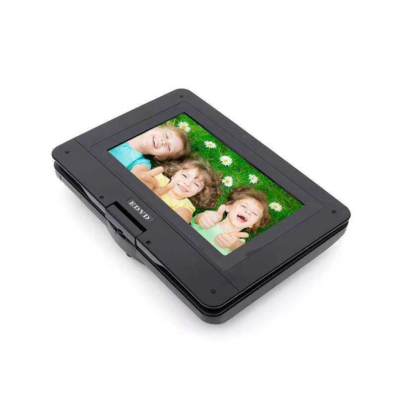 9 Inch Flip Screen Foldable Portable 4k Dvd Vcd Player with Game Handle ...