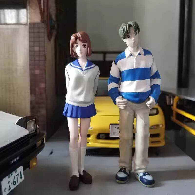 Initial D Scene Model Ae86 Fujia Takumi Nagisa Nagi 1:18 Scale Figure ...