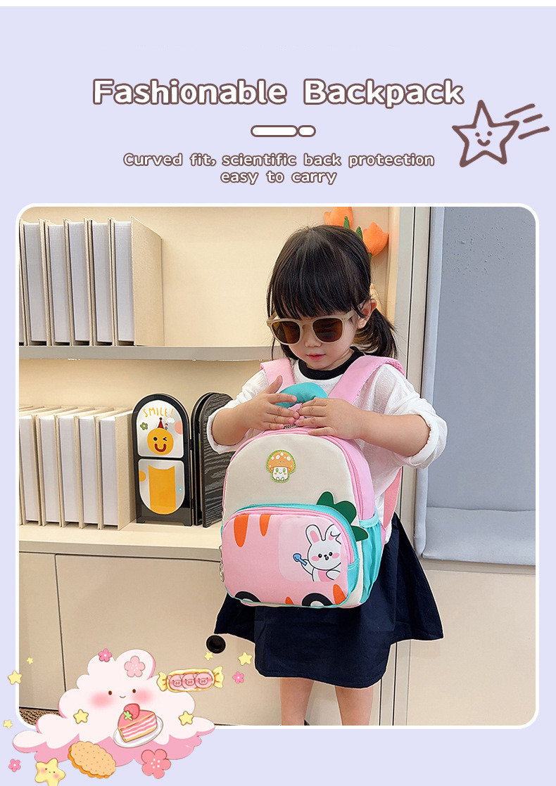 Cute Cartoon Rabbit For Kids Kindergarten Dinosaur Schoolbag As A ...