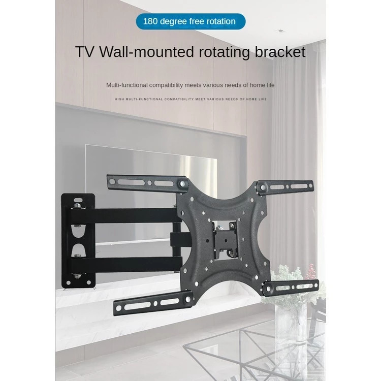 14-55 Inch Retractable TV Bracket Wall Mount TV Rack Monitor Mount ...