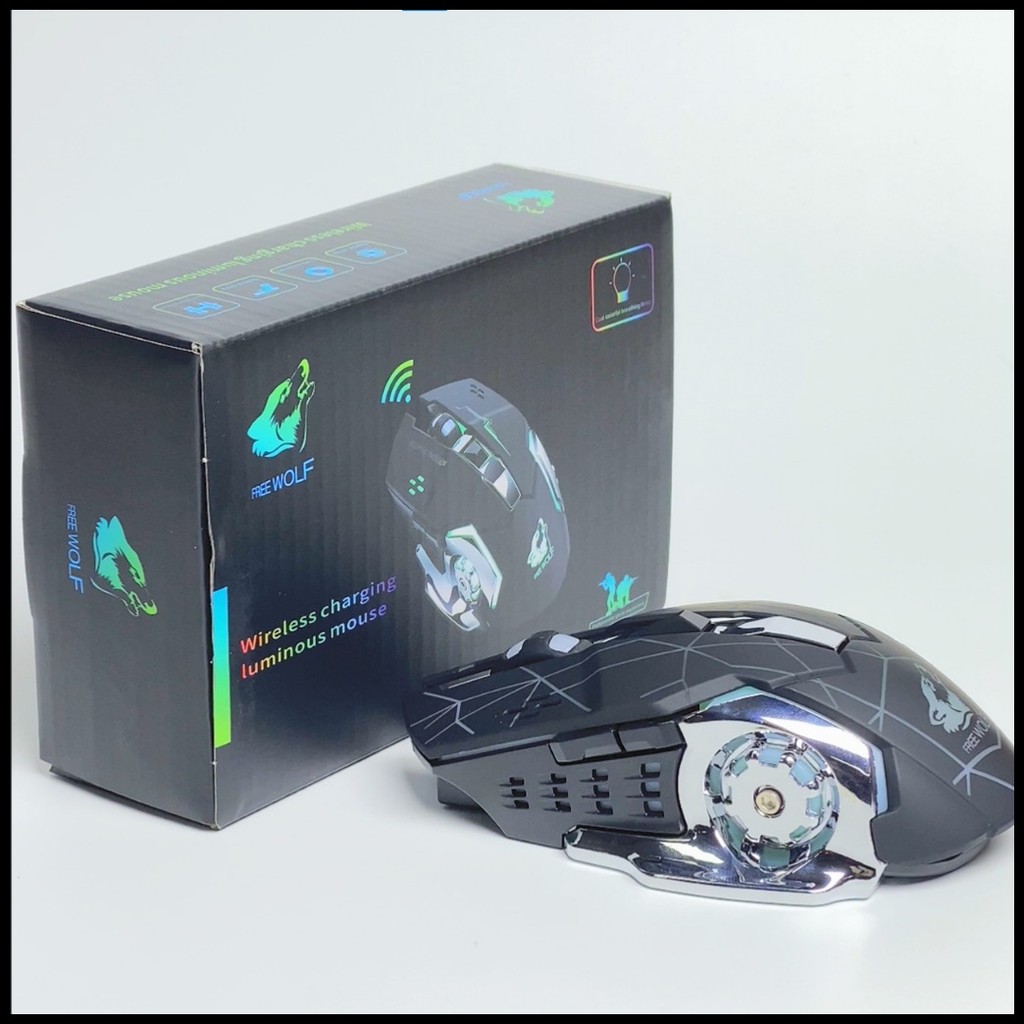 Gigaware Wolf X8 6 Button RGB Back-light Wireless Mouse | Shopee ...