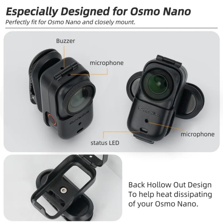 Backpack Clip Holder for DJI Osmo Nano Anti-shake 360 Rotation Clip ...