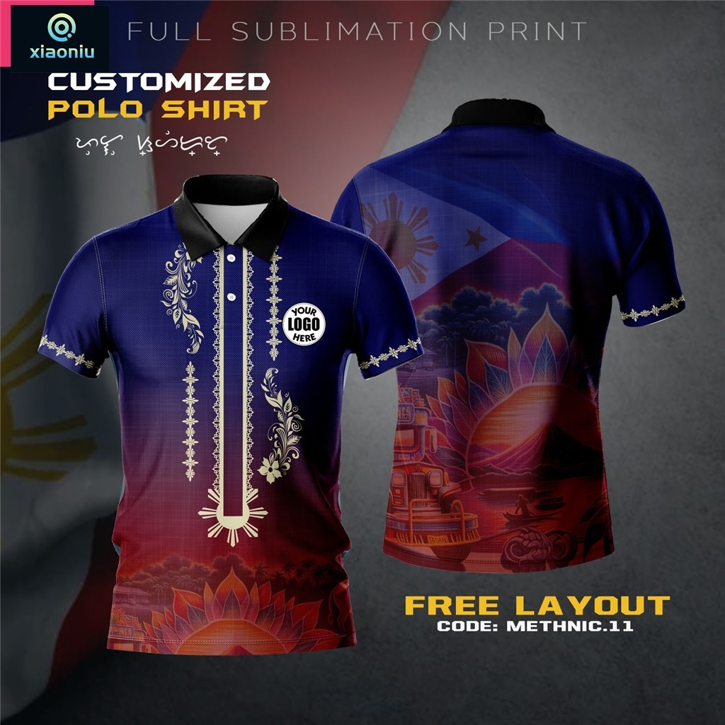asean inspired ethnic attire barong agalog batik polo for men ...
