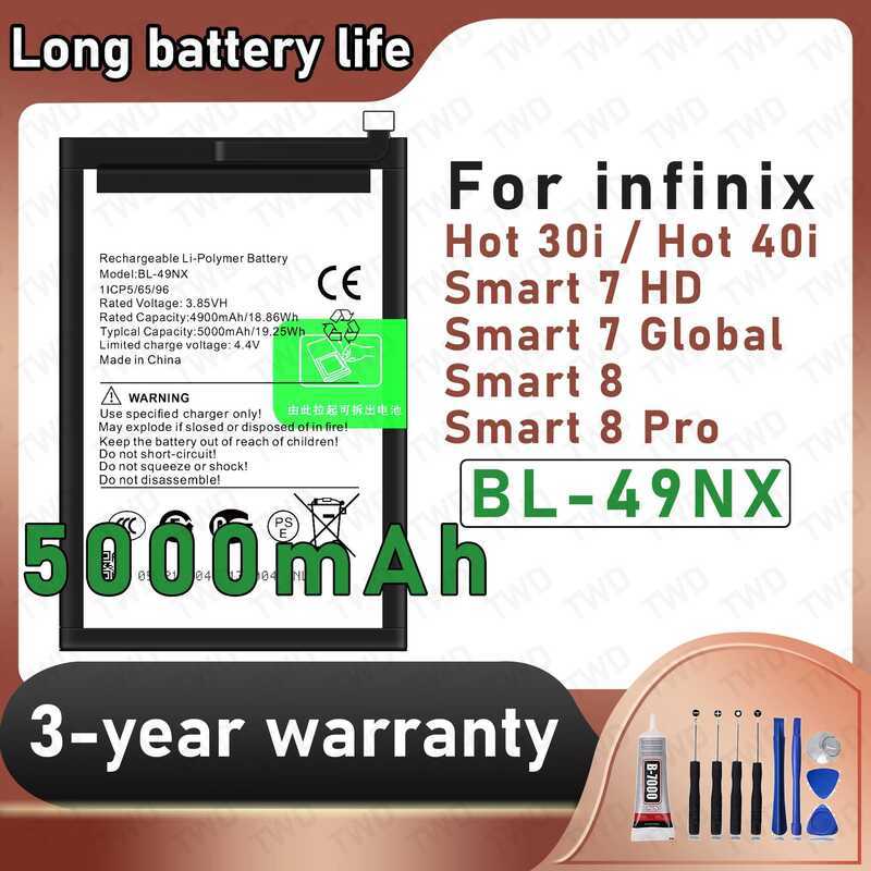 Dd Bl-49Nx 1 Large Capacity Battery For Infinix Hot 30I/ 40I/Smart 7 Hd ...