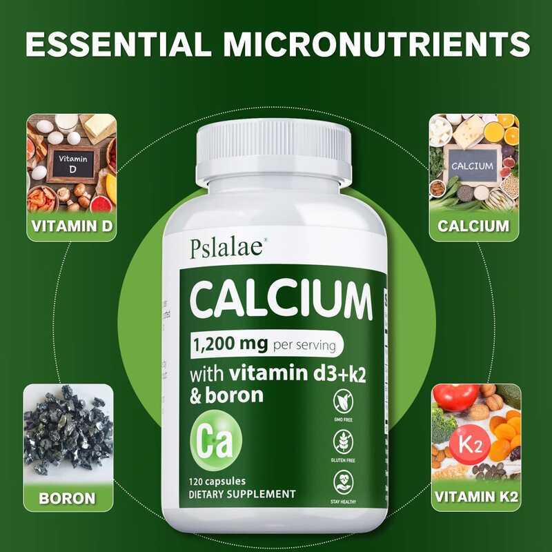 Micro-Ingredient Calcium 1,200 Mg Na May Vitamins D3 K2 Mk-7Mineral ...