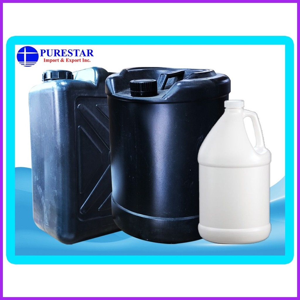 20 Liters Container Round & Square (Black) / 1 Gallon Plastic Container ...