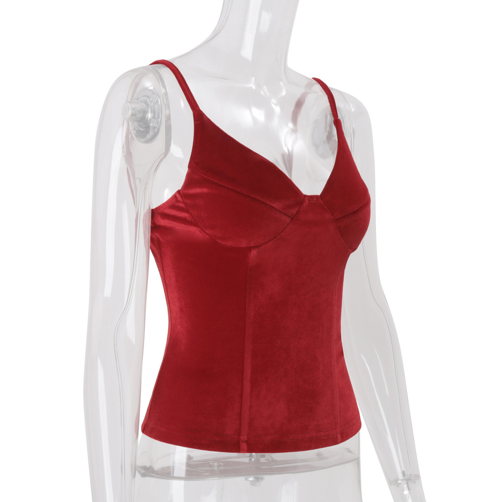 VesGlory Women 2026 Solid Color Sling Sleeveless Tank Top Fashion New ...