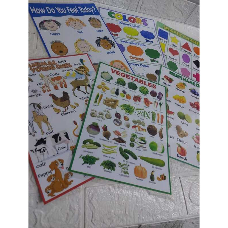 LAMINATED LEARNING CHARTS A4 SIZE | Shopee Philippines