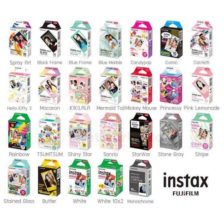 stax Fujifilm Mini Film 10/30/50 Sheets Exposures Papers Color Design ...