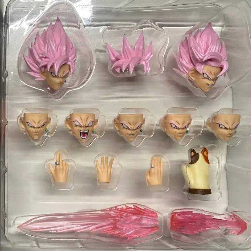 In Stock DL CUSTOM Dragon Ball Z SHF Super Saiyan Rosé Son Goku Black ...